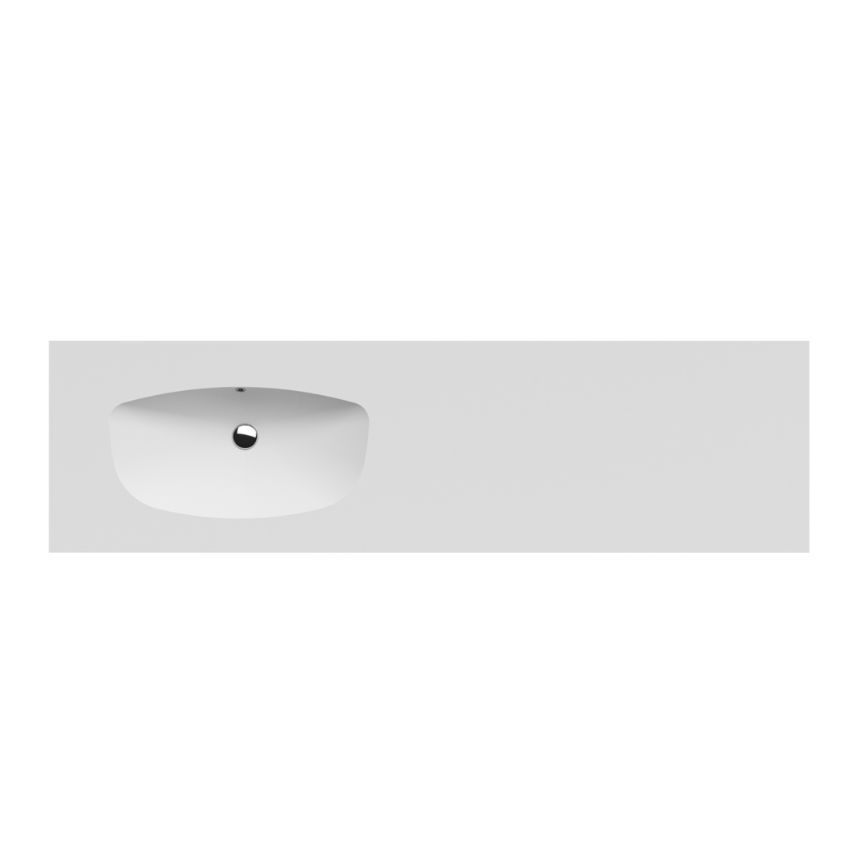 Integrated washbasin - GALILEO OVALE - Inda - marble / with counter ...