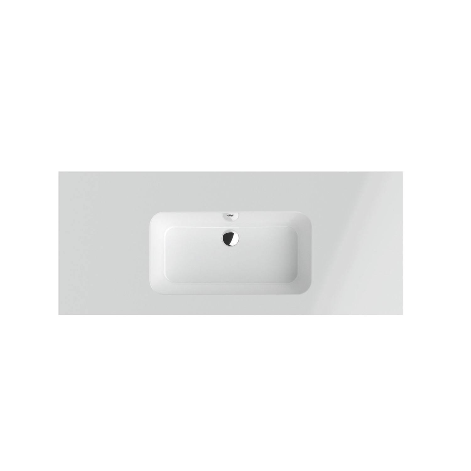 Integrated washbasin - GIGLIO - Inda - marble / with counter / rectangular