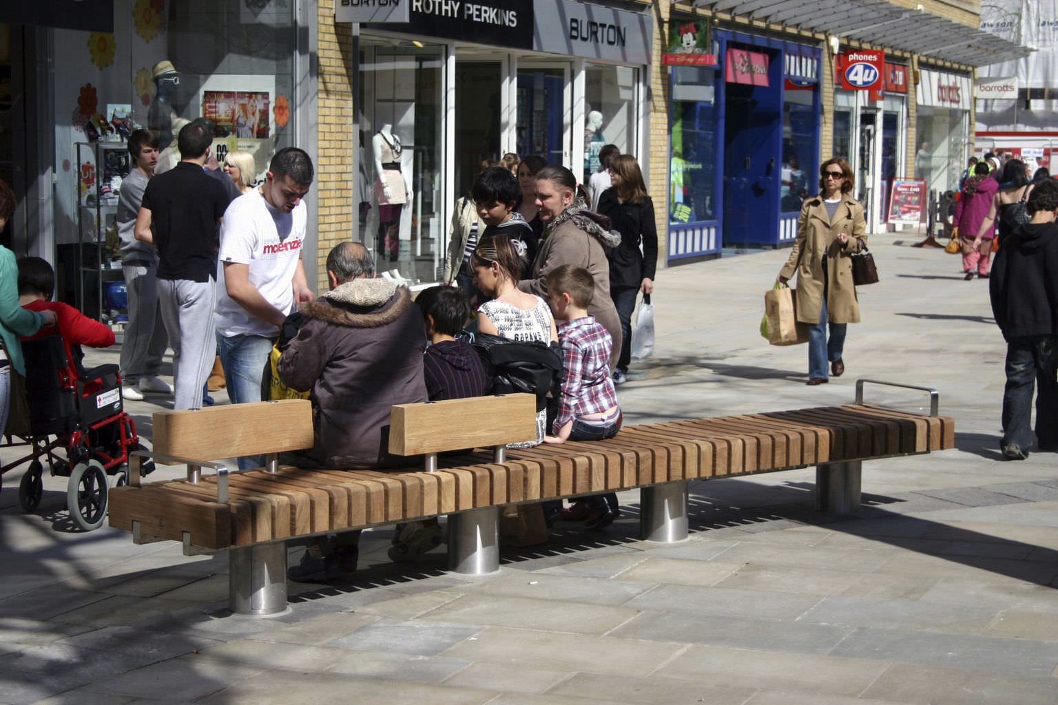 Contemporary public bench - QUAY CROSS - Factory Street Furniture ...