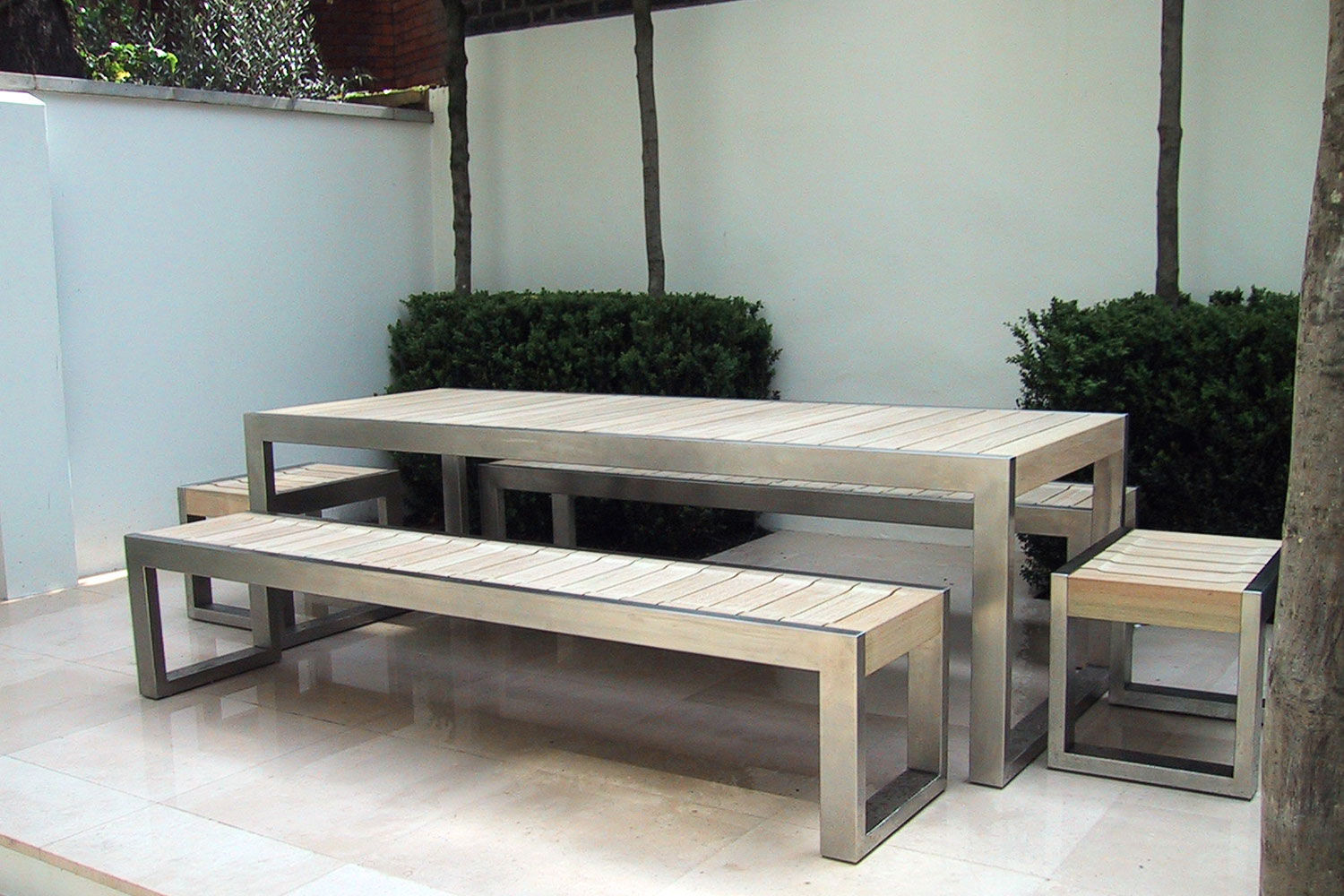 Contemporary public bench - SKOP - Factory Street Furniture - wooden ...