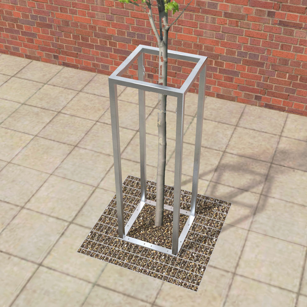 Galvanised steel tree guard - SKOP - Factory Street Furniture