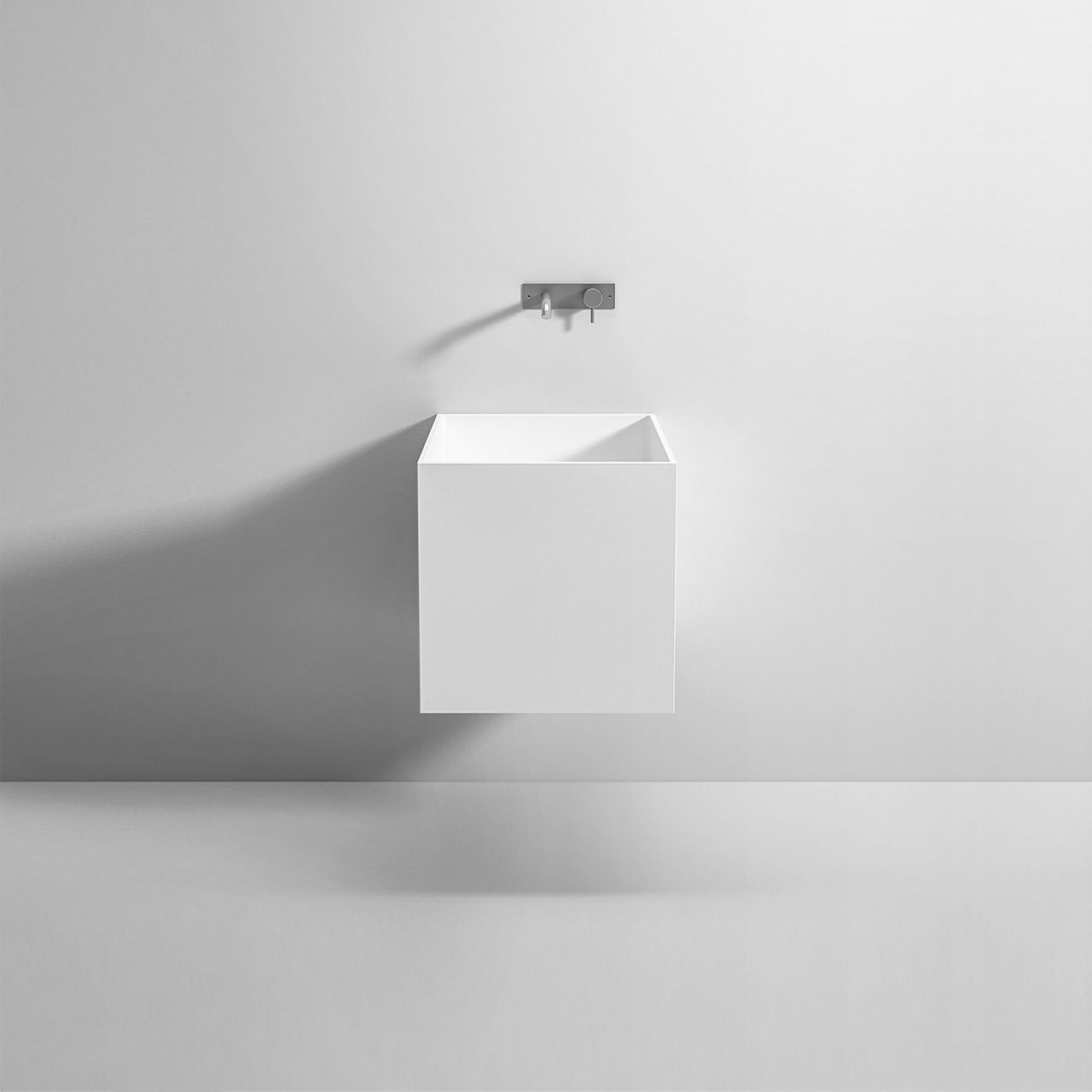 Wall-mounted washbasin - Unico - Rexa Design - Corian® / custom ...