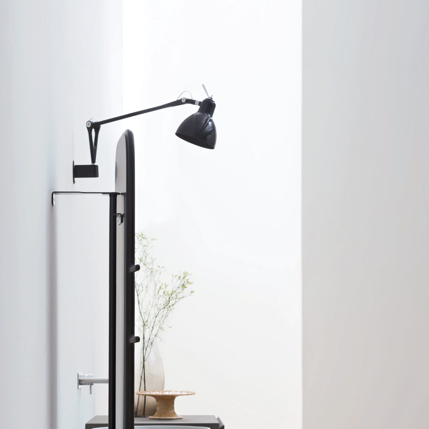 Contemporary wall light - Arm - Rexa Design - indoor / metal / glass