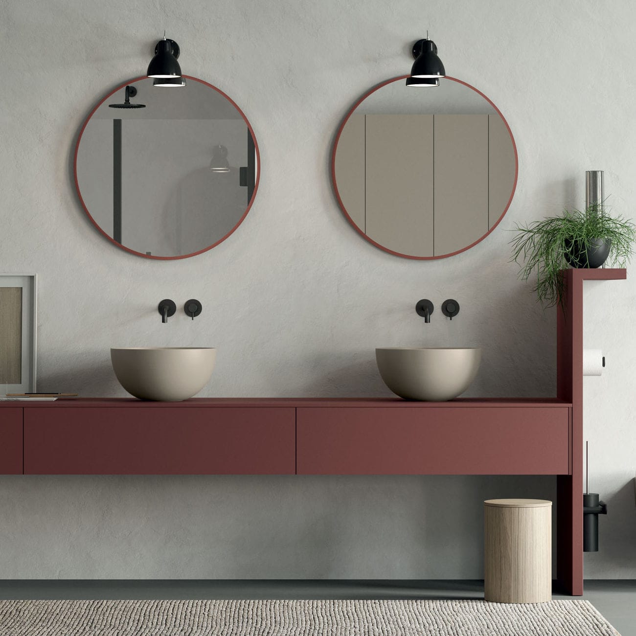 Contemporary wall light - Arm mini - Rexa Design - indoor / metal / glass