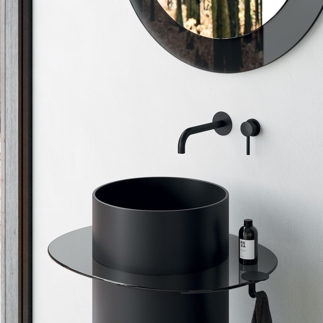 Washbasin mixer tap - Drop - Rexa Design - for bathtub / countertop ...