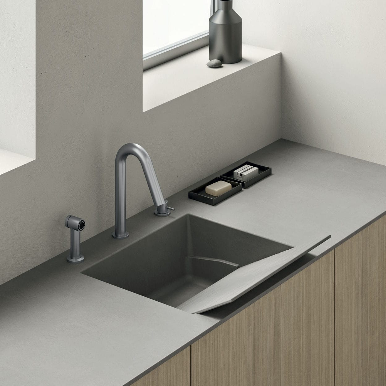 Washbasin mixer tap - Laundry - Rexa Design - countertop / brass / bathroom