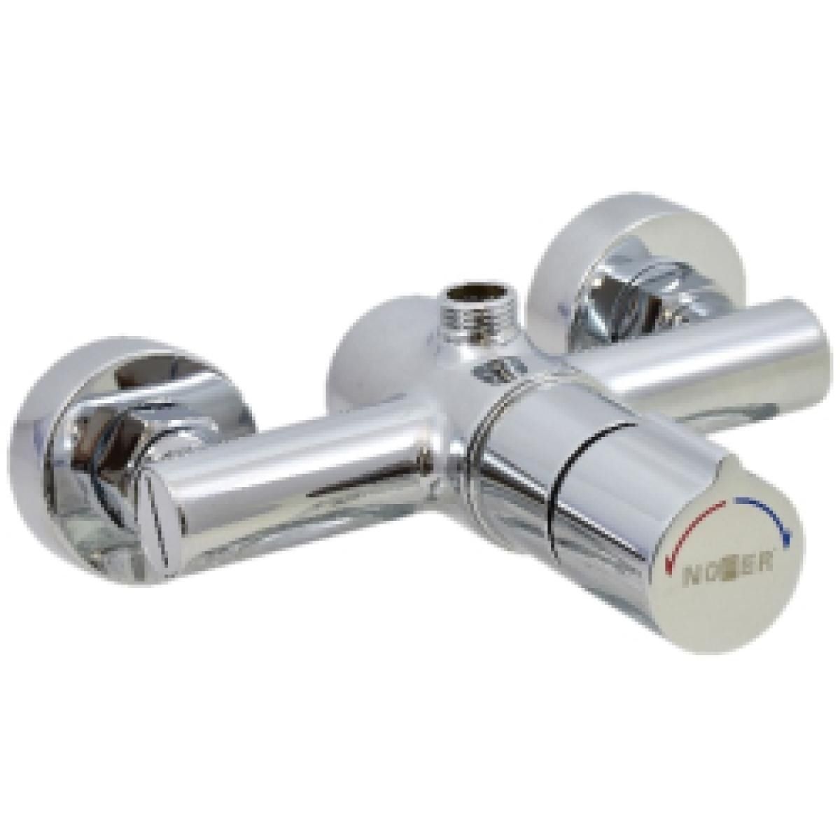 Shower mixer tap - 07270M.B - NOFER - wall-mounted / self-closing ...