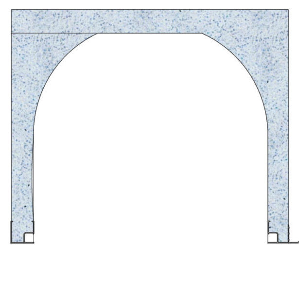 Polystyrene roll-up shutter lintel - 35 H 30 - FIXOLITE - U-shaped