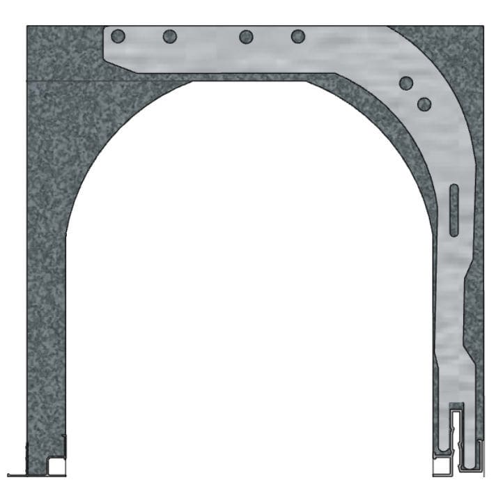 Aluminum roll-up shutter lintel - R 31 S 30 - FIXOLITE - galvanised ...