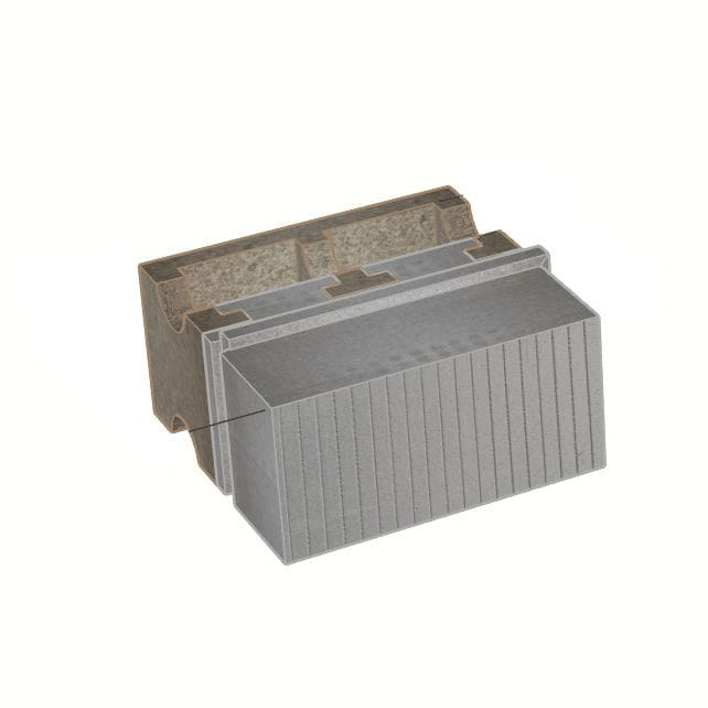 Polystyrene formwork block - B-HI50/14+32 - FIXOLITE - for wall / for ...