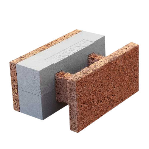 Polystyrene formwork block - HS 38/18+11 - FIXOLITE - cement wood / for ...