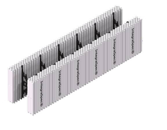 Polystyrene formwork block - INTEGRASPEC® STANDARD - IntegraSpec ICF ...