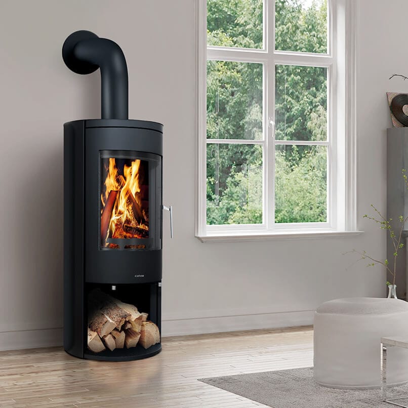 Wood heating stove - H1 - Color Emajl Doo - 5 kW...10 kW / floor ...