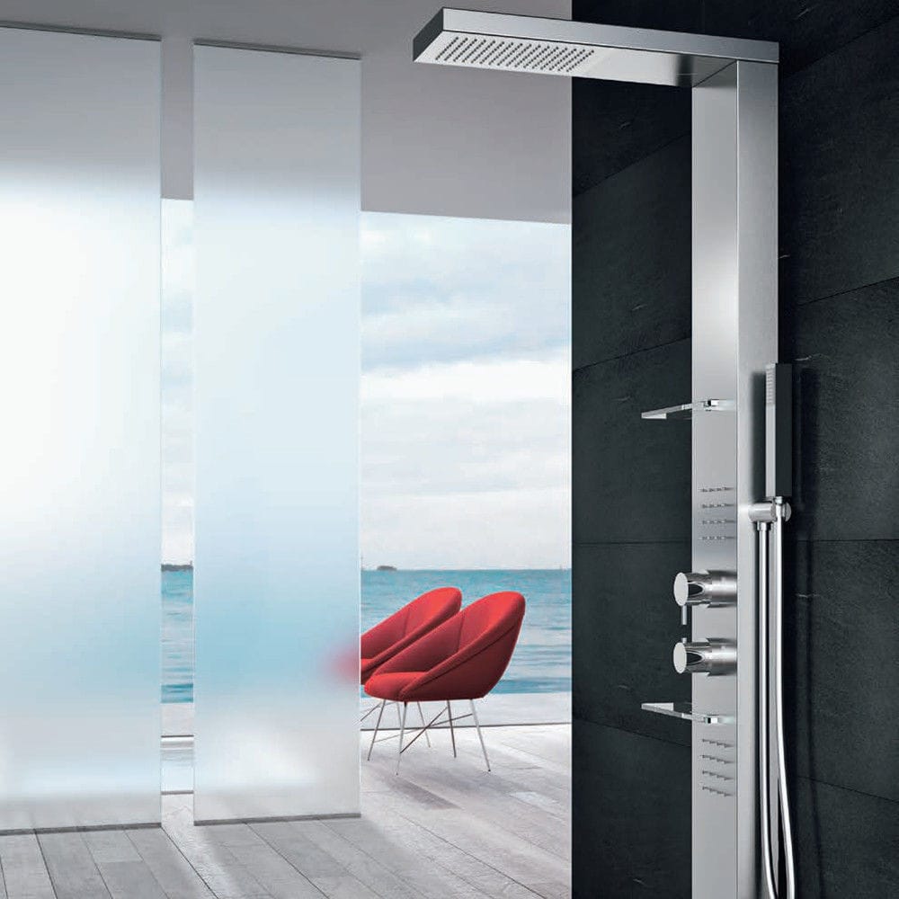 Thermostatic shower column - BRIDGE PLUS - Geromin - commercial / with ...
