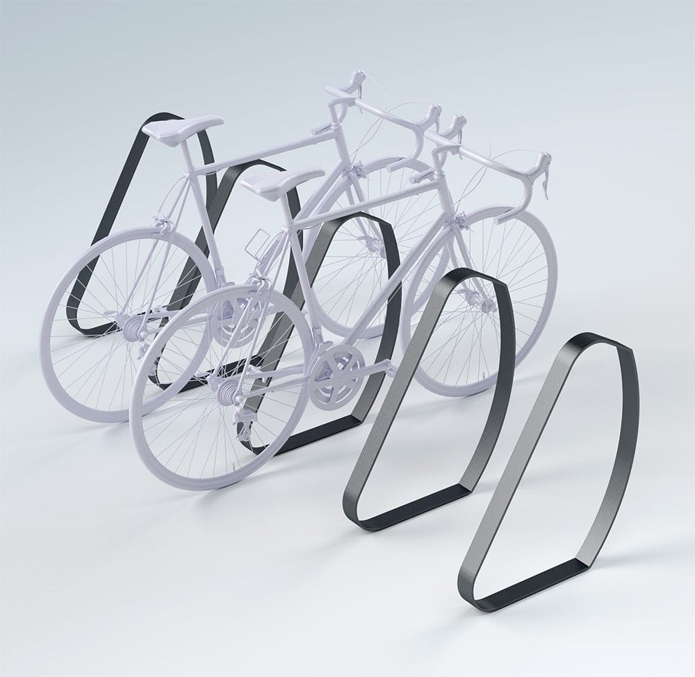 Floor-mounted bike rack - LOLA - CITYSì - steel / commercial / for ...