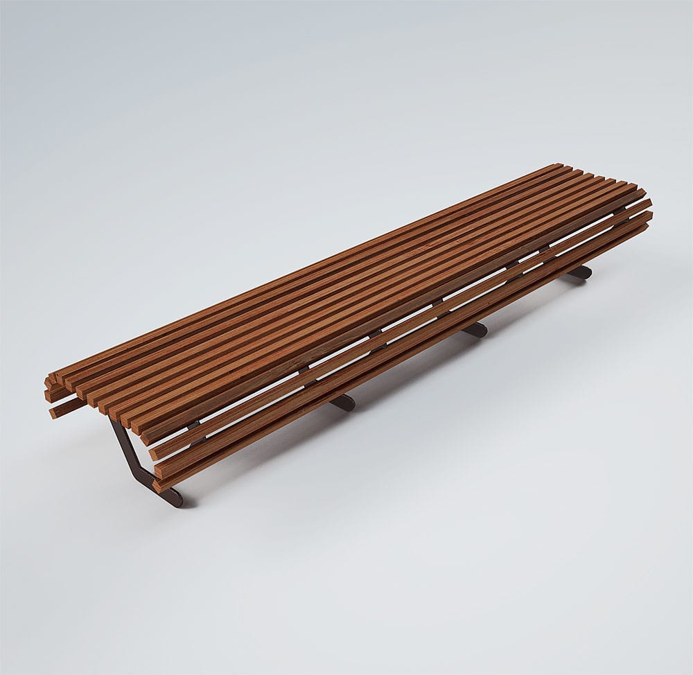 Contemporary public bench - AUDREY COLORWOOD - CITYSì - aluminum ...