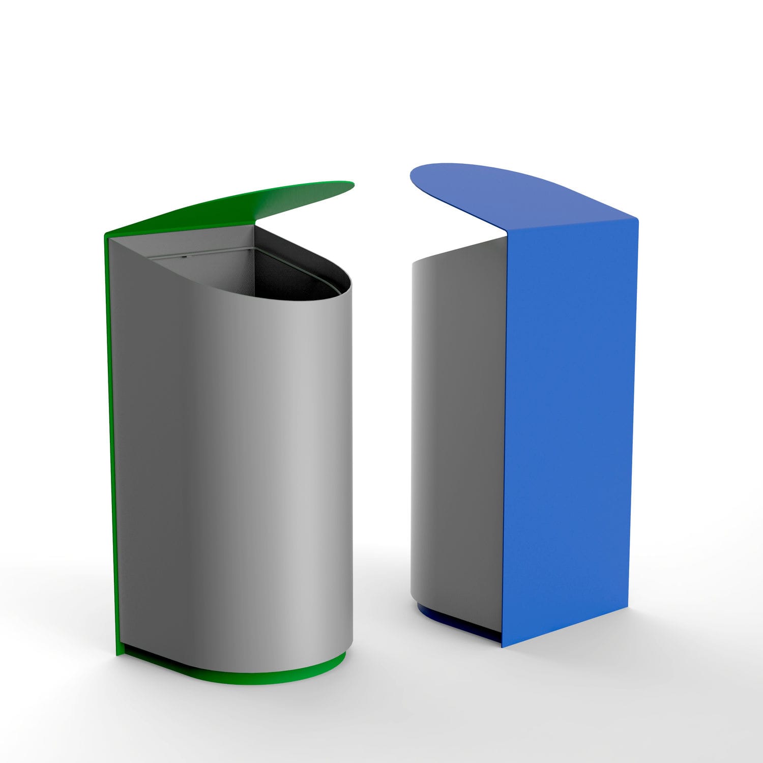 Galvanised steel waste paper basket - 1919 - CITYSì