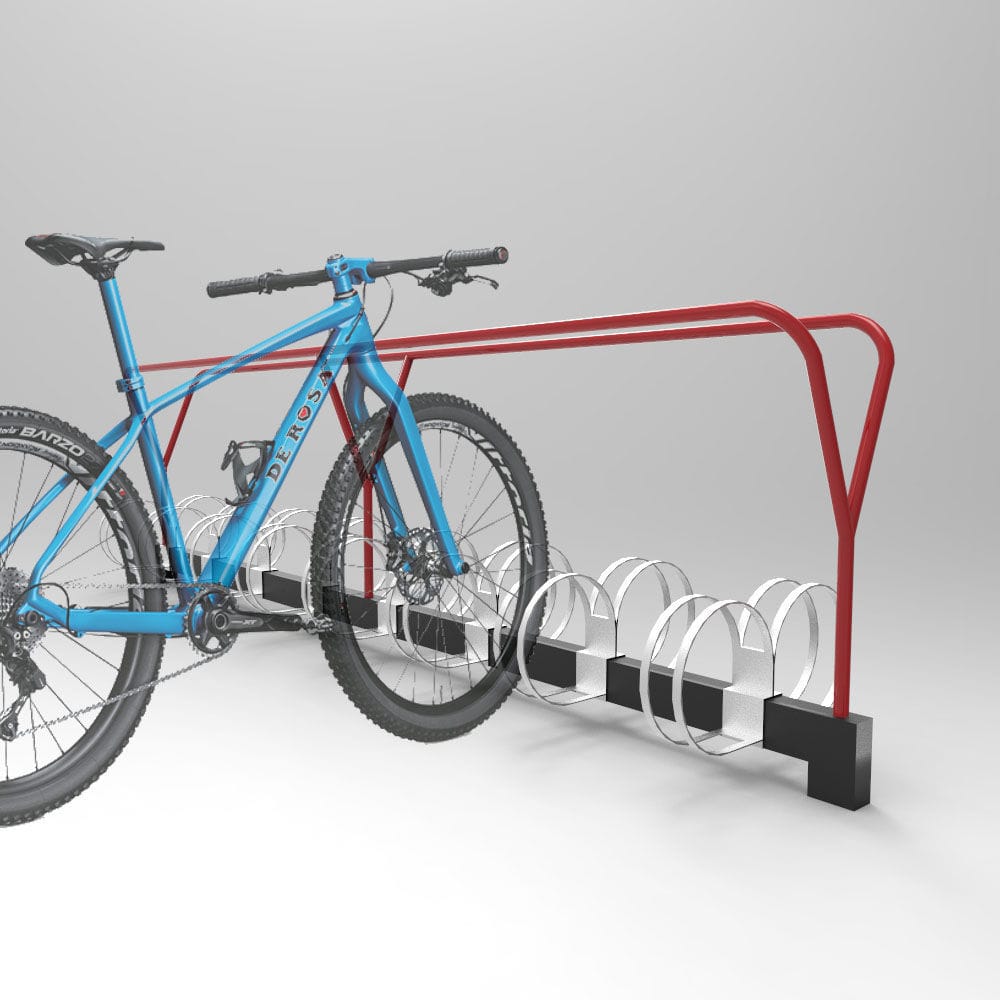 Floor-mounted bike rack - METROPOLITAN - CITYSì - galvanised steel ...