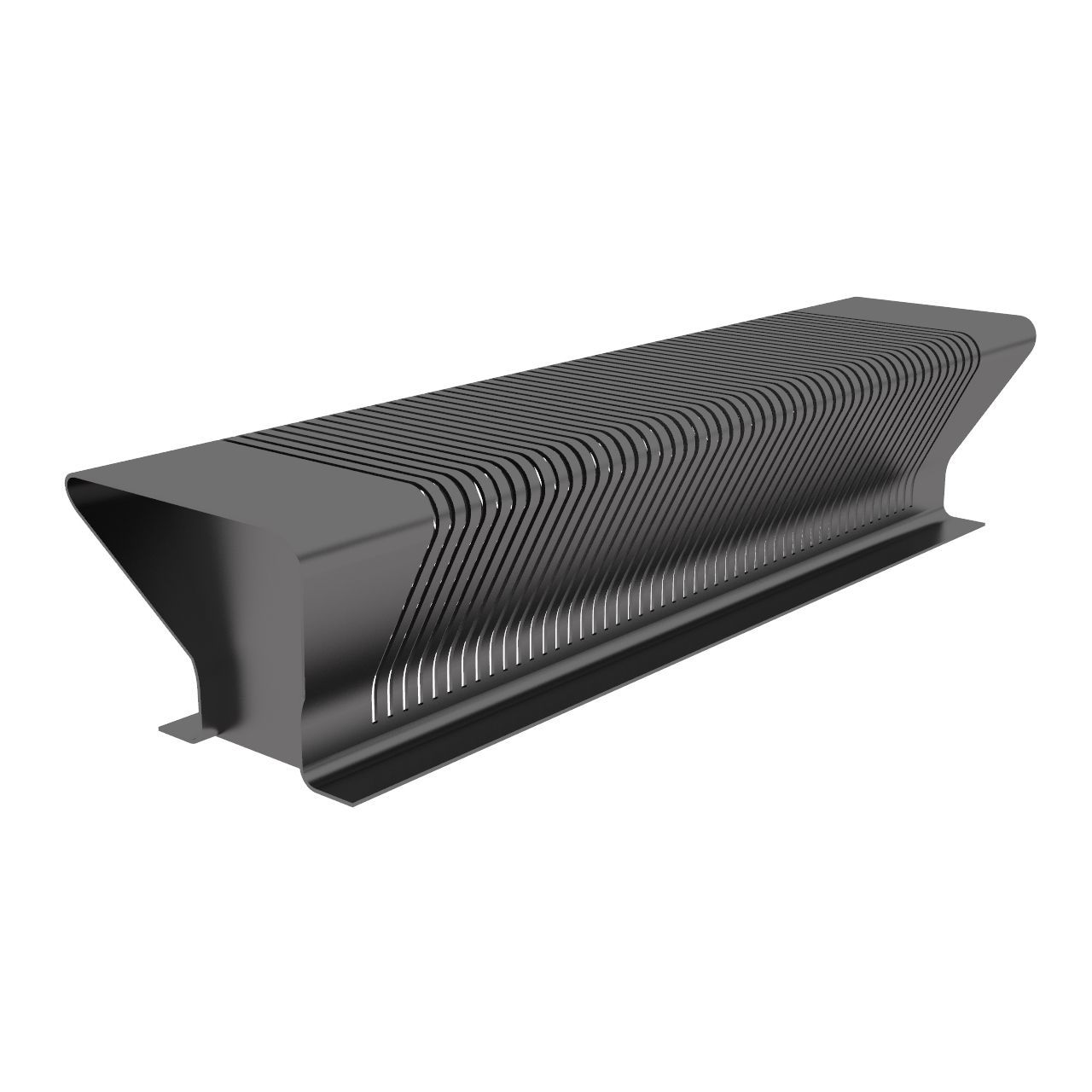 Contemporary public bench - ZEN - CITYSì - painted steel / sheet metal ...