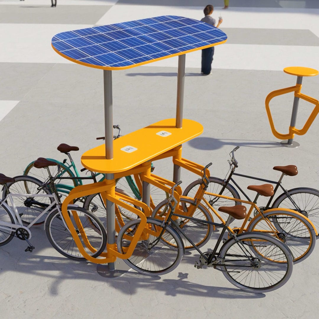 Floor-mounted bike rack - PIVOT smart - CITYSì - secure / original ...
