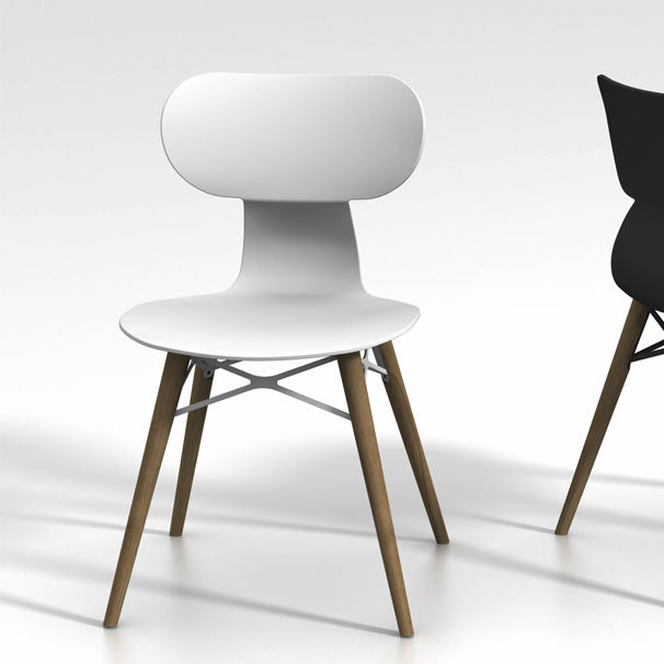 Contemporary chair - YUGO-S WOX - PAPATYA - outdoor / indoor / beech