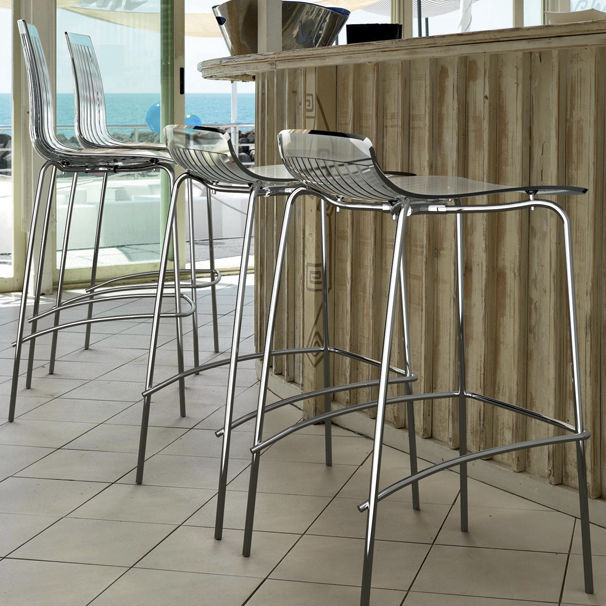 Contemporary bar stool - X-TREME BSS - PAPATYA - polycarbonate / steel ...