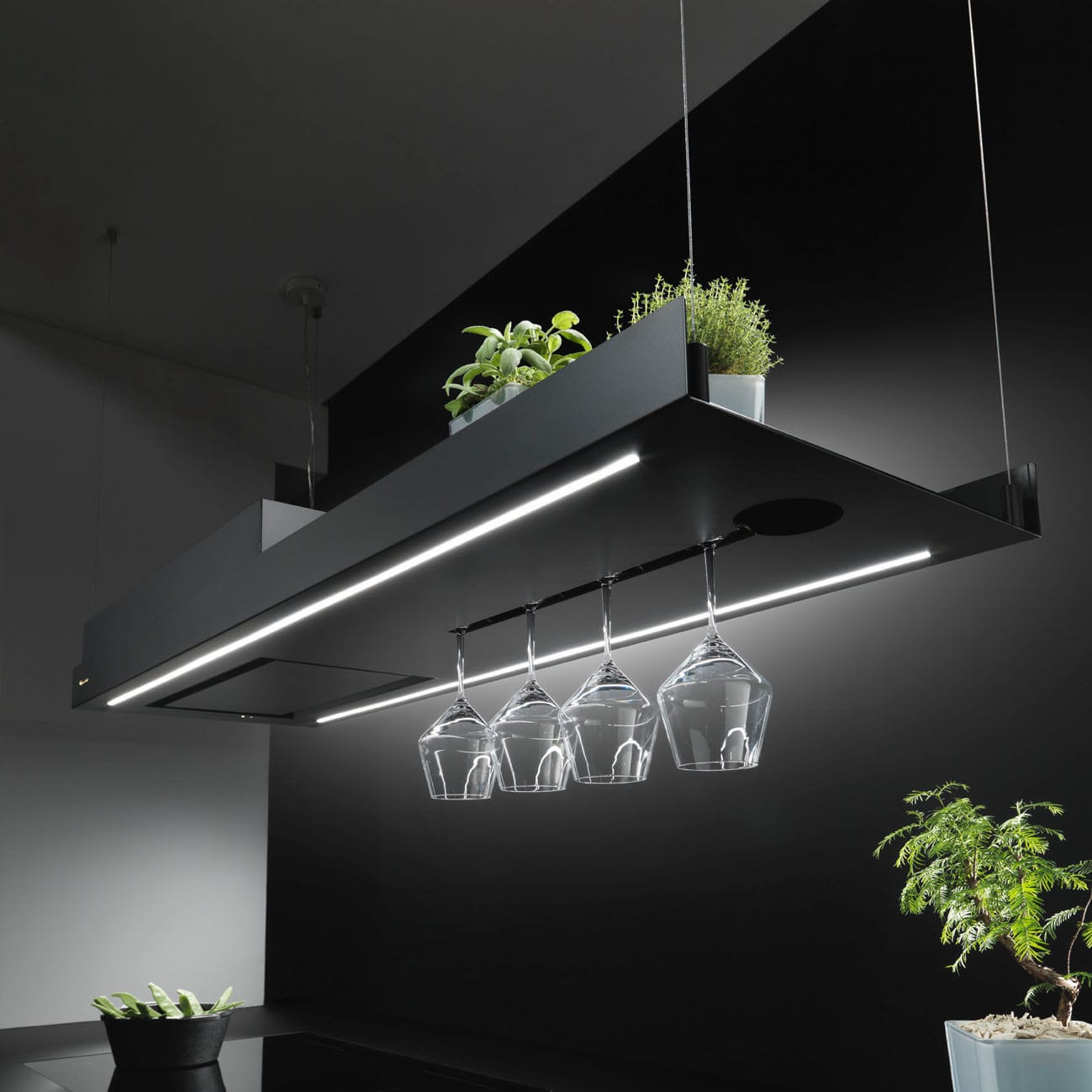 Ceiling-mounted range hood - HUB - Galvamet - ductless / low-noise ...