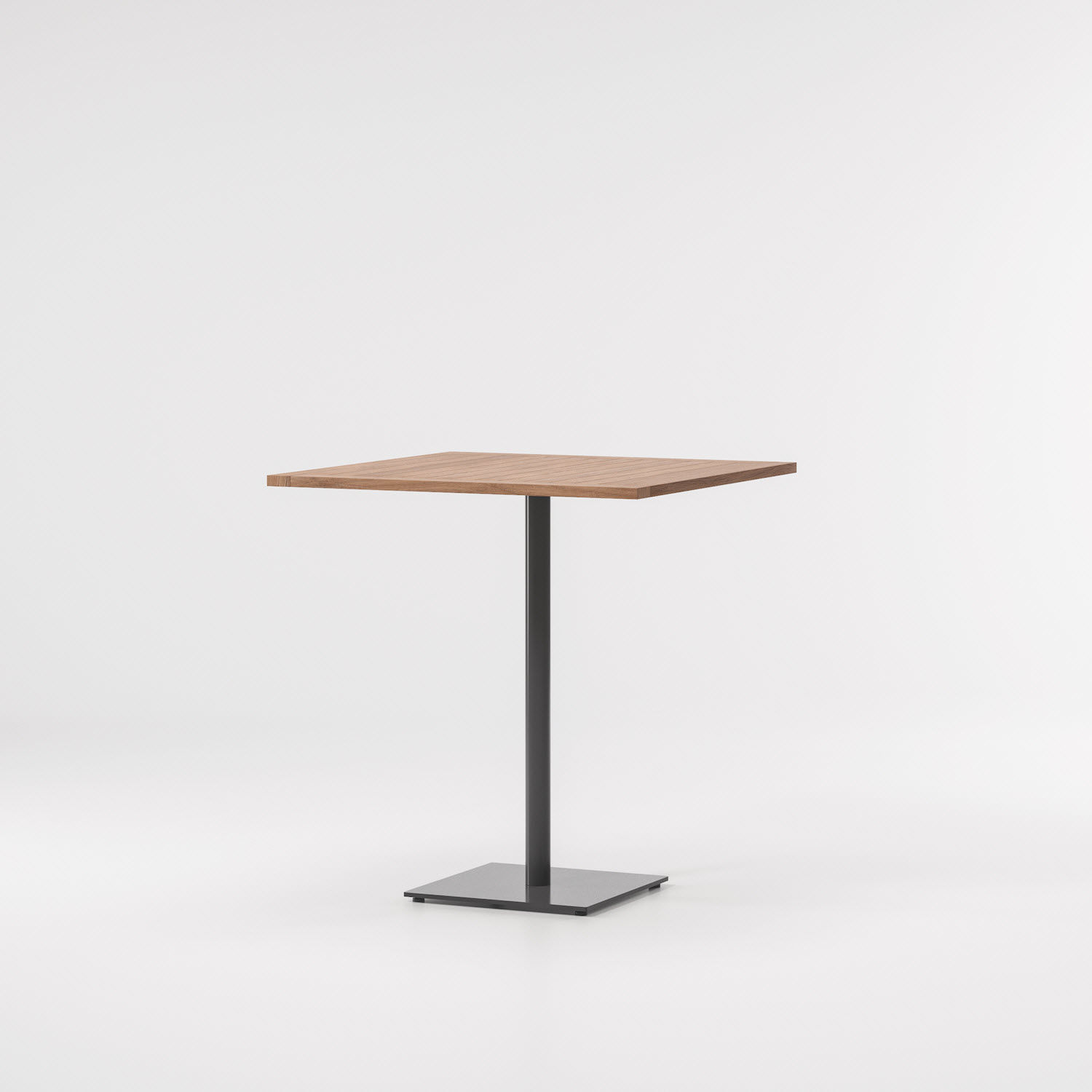Contemporary high bar table - NET - KETTAL - teak / aluminum / marble