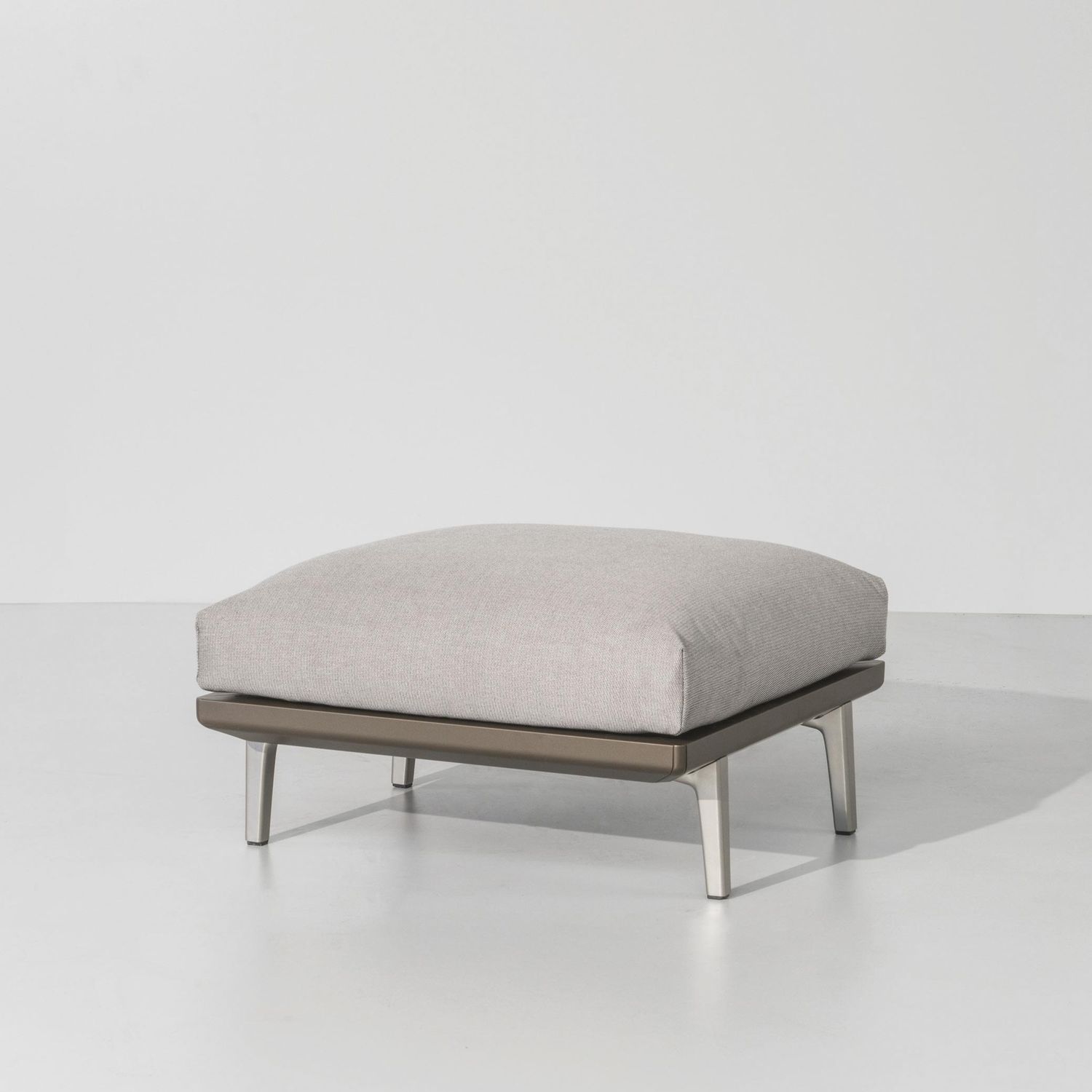 Contemporary pouf - BOMA - KETTAL - fabric / aluminum / steel