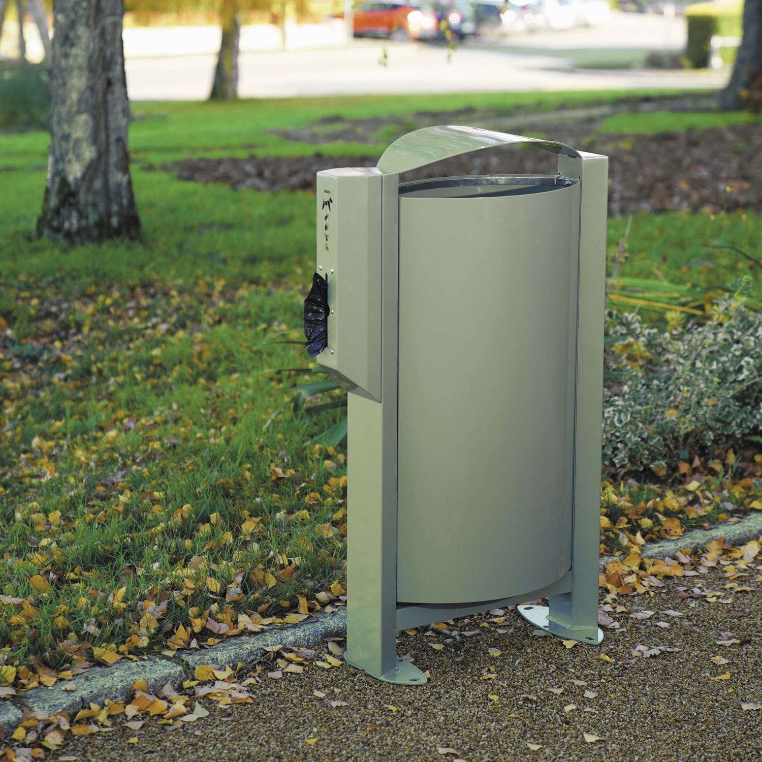 Dog trash can - ARKEA - ROSSIGNOL - floor-standing / metal / with lid