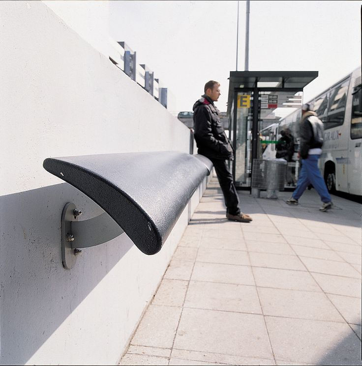 Wall-mounted public bench - EUROPE - Concept Urbain - contemporary ...