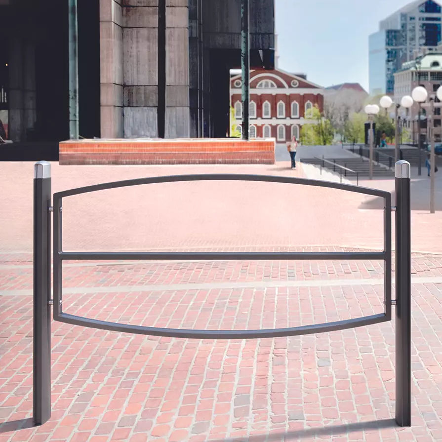 Protective barrier - ALIZÉ - Concept Urbain - fixed / removable / aluminum