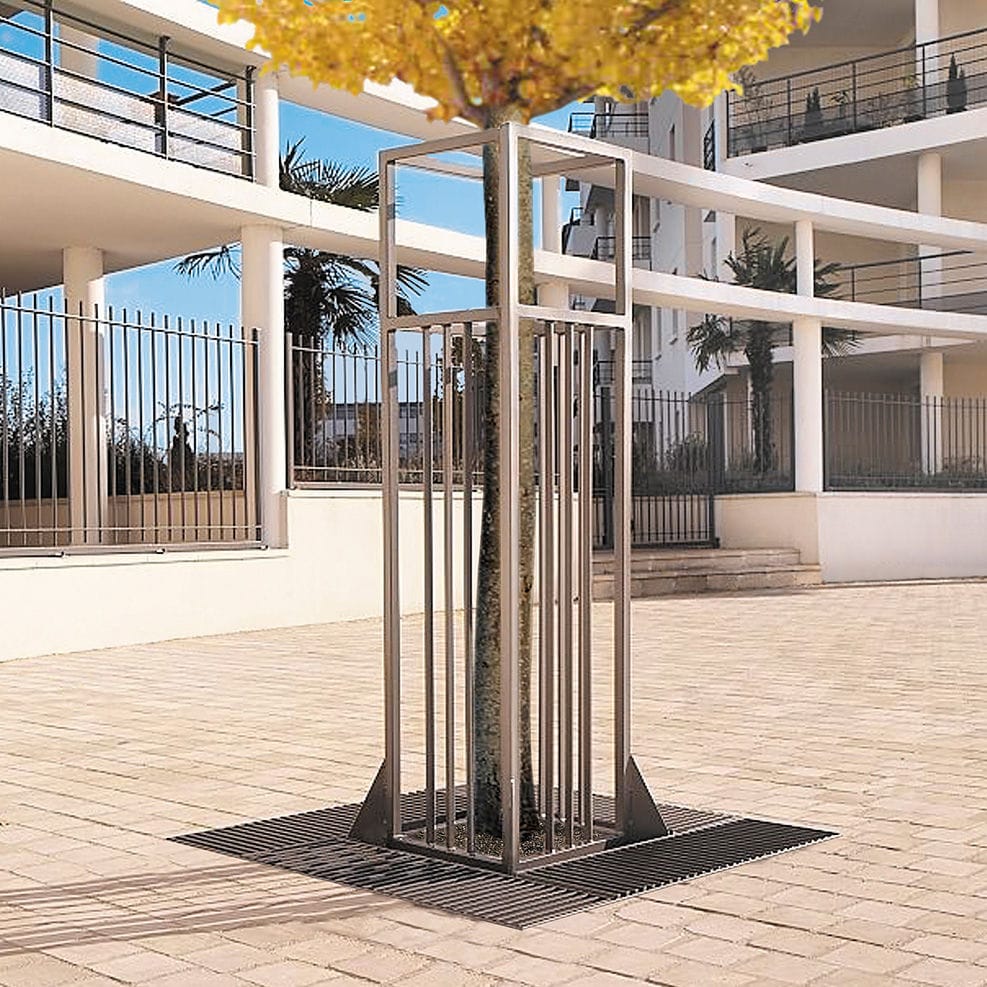 Steel tree guard - BASIC - Concept Urbain - iron