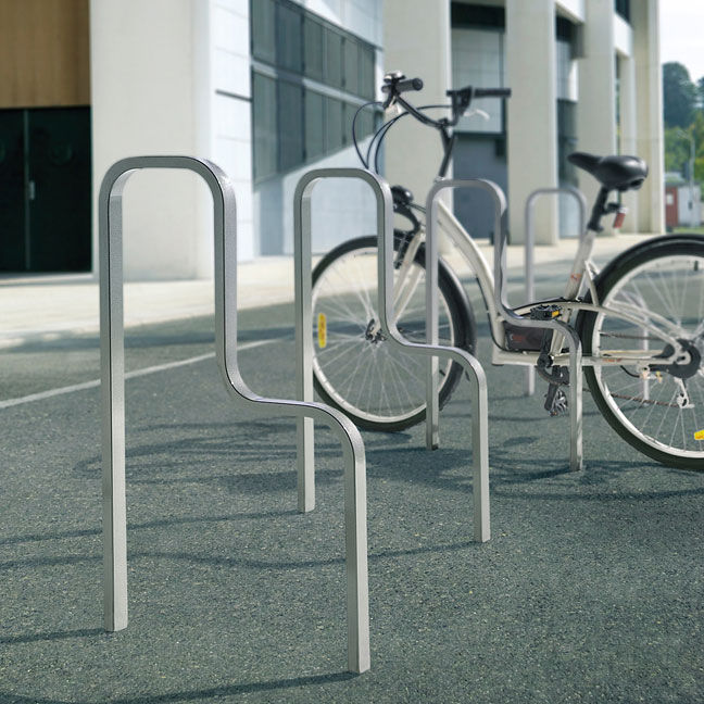 Floor-mounted bike rack - IMAWA - Concept Urbain - aluminum ...