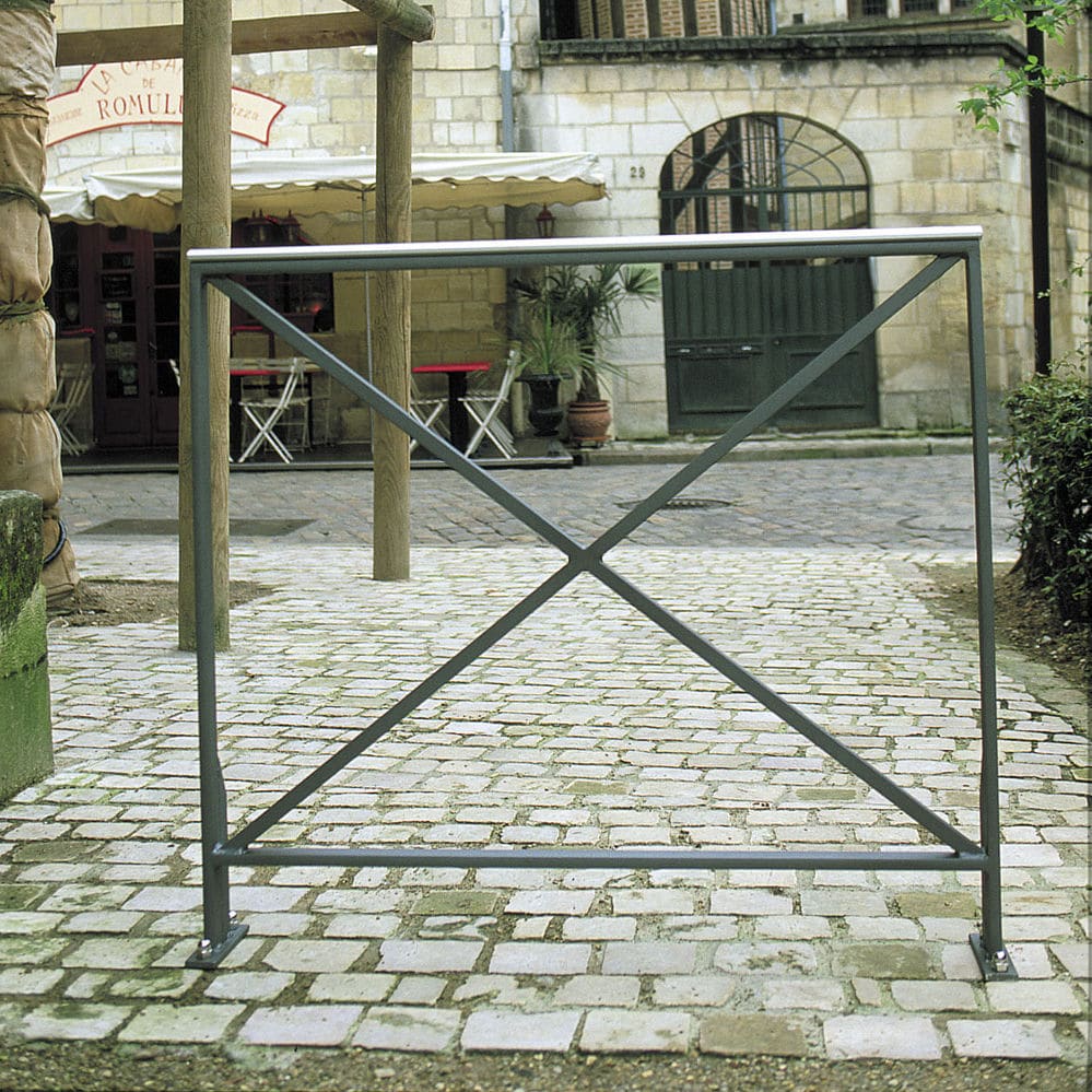 Protective barrier - BASIC 1 - Concept Urbain - fixed / steel / aluminum