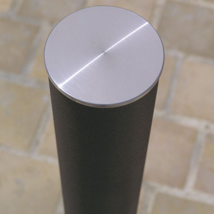 Security post - BASIC 2 - Concept Urbain - stainless steel / steel ...