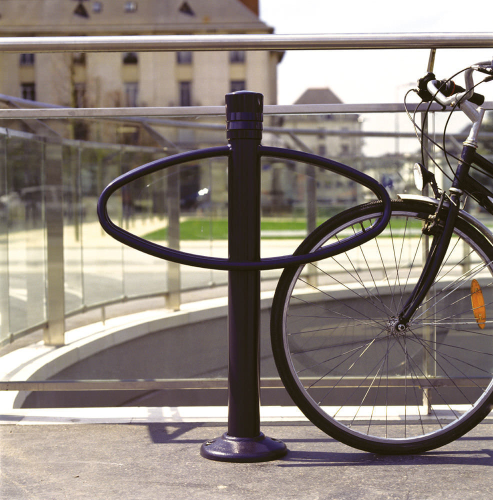 Floor-mounted bike rack - VESTA D100 - Concept Urbain - steel ...