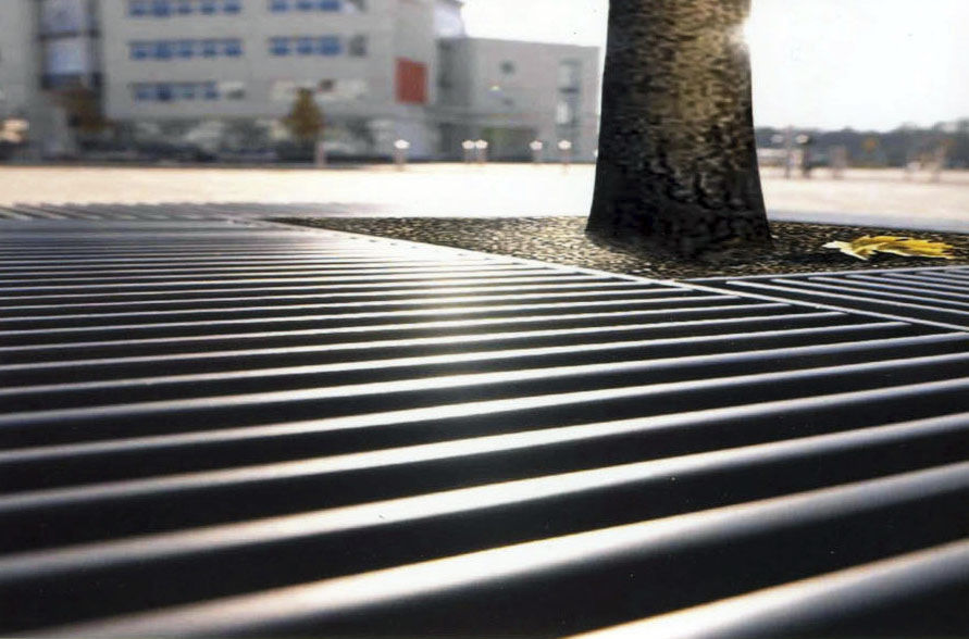 Galvanized steel tree grate / square - BASIC - Concept Urbain