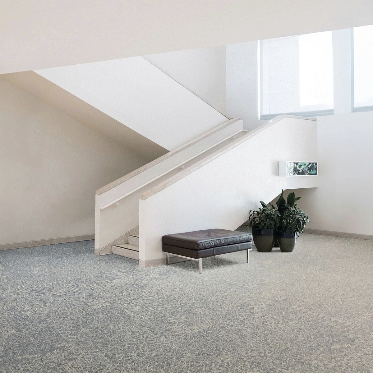 Vinyl flooring - ALHAMBRA CYAN - 2TEC2 - fiberglass / PET / indoor