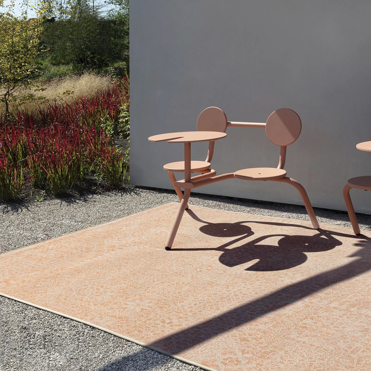 Contemporary rug - TANGERINE - 2TEC2 - patterned / fiberglass / vinyl