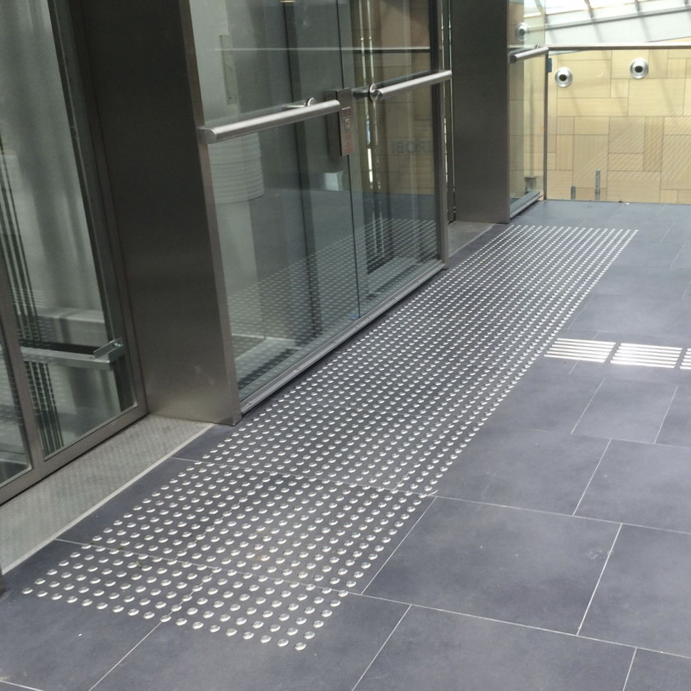 Stainless steel tactile stud - TAKTIL NAILS - DURAL France - aluminium