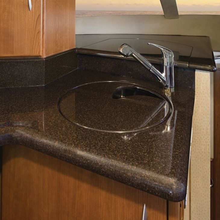 Solid Surface countertop - PEBBLE TERRAIN PT857 - Staron Solid Surfaces ...