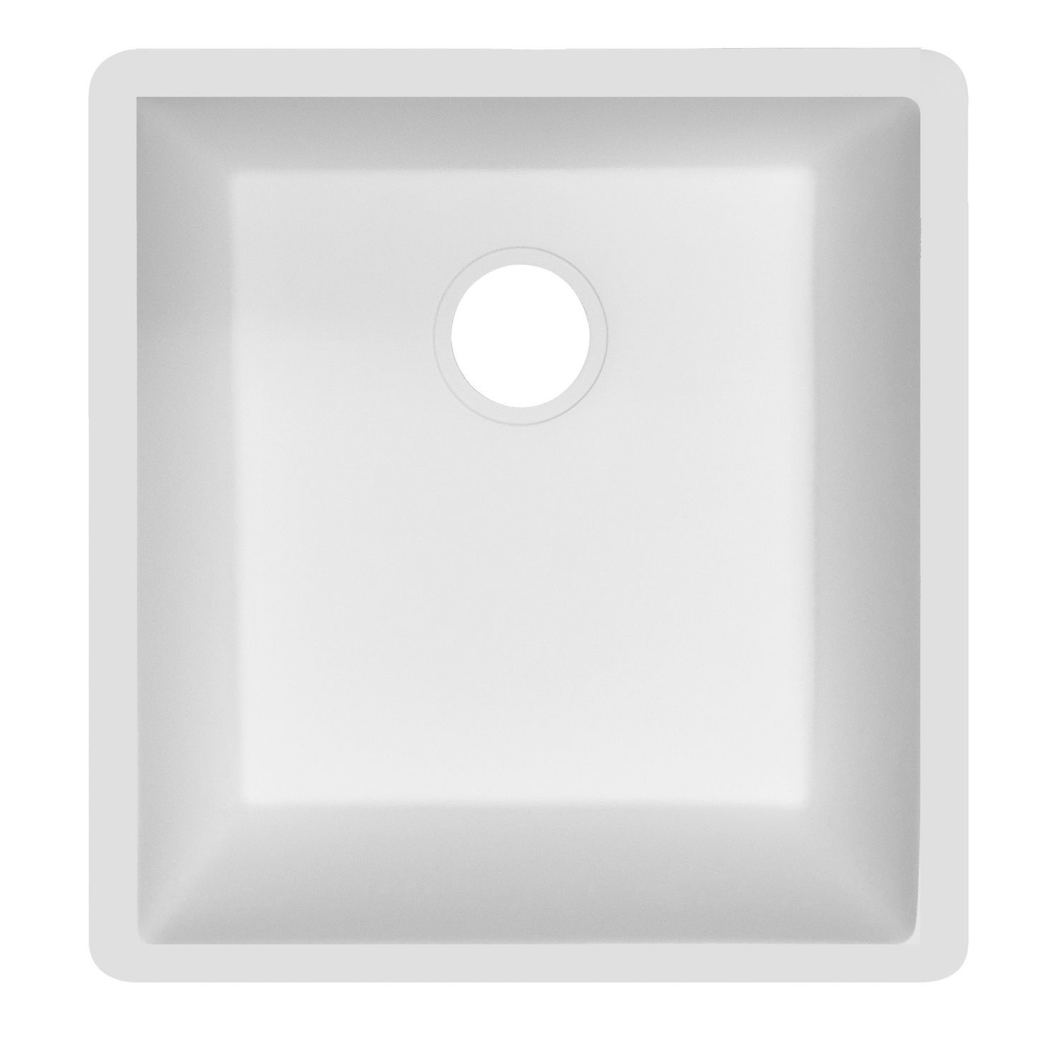 Single-bowl kitchen sink - B1177 - Staron Solid Surfaces - without ...