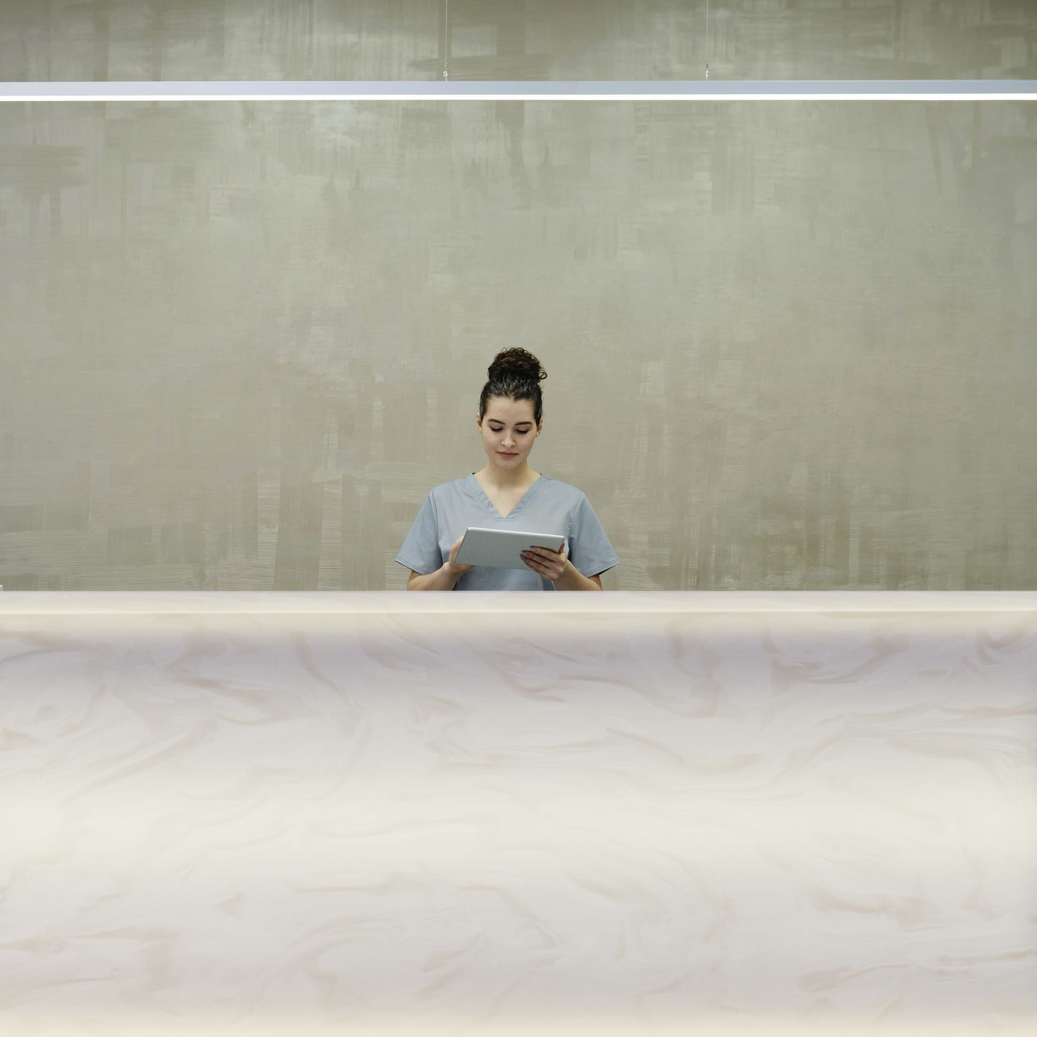 Solid Surface countertop - Flat White VF345 - Staron Solid Surfaces ...