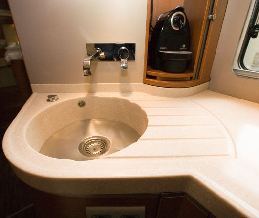 Solid Surface countertop - PEBBLE GOLD PG840 - Staron Solid Surfaces ...