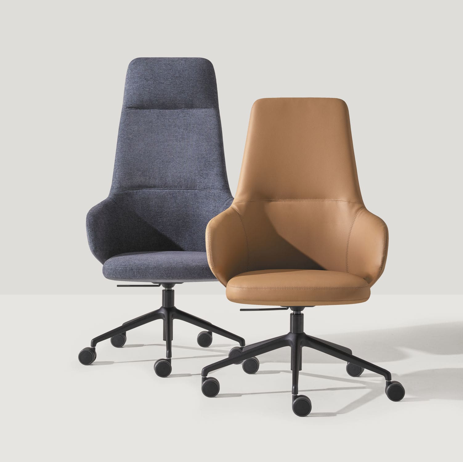 Contemporary executive chair - BINAR - INCLASS - leather / fabric ...