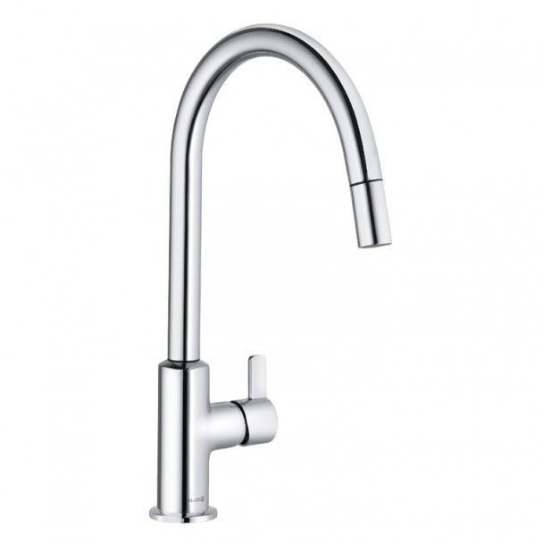 Countertop mixer tap - BINGO STAR XS - KLUDI - chromed metal / ceramic ...