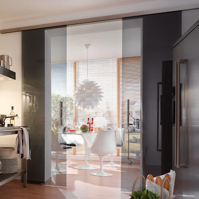 Interior door - DORMA STUDIO RONDO - Glas Expert - glass / aluminum / swing