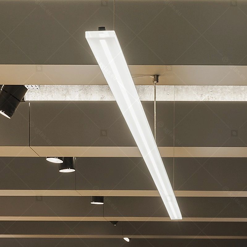 Hanging light fixture - EVOLIGHT - Glas Expert - LED / linear / commercial