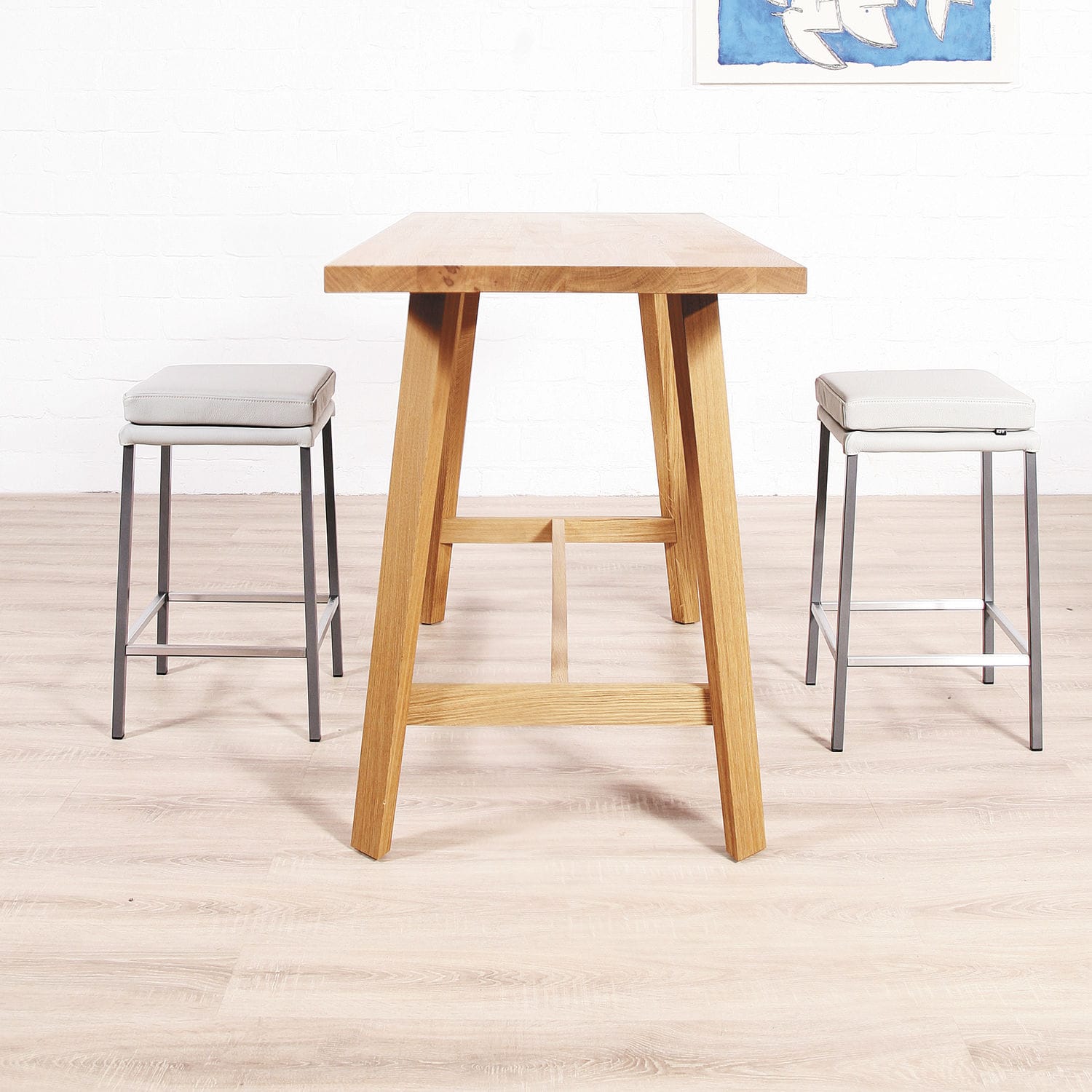 Contemporary high bar table - MAVERICK - KFF - wooden / solid wood ...